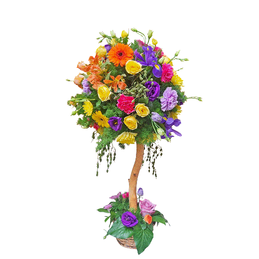 Tree of Joy - Stylized flower arrangement in mixed tones – Teleflora
